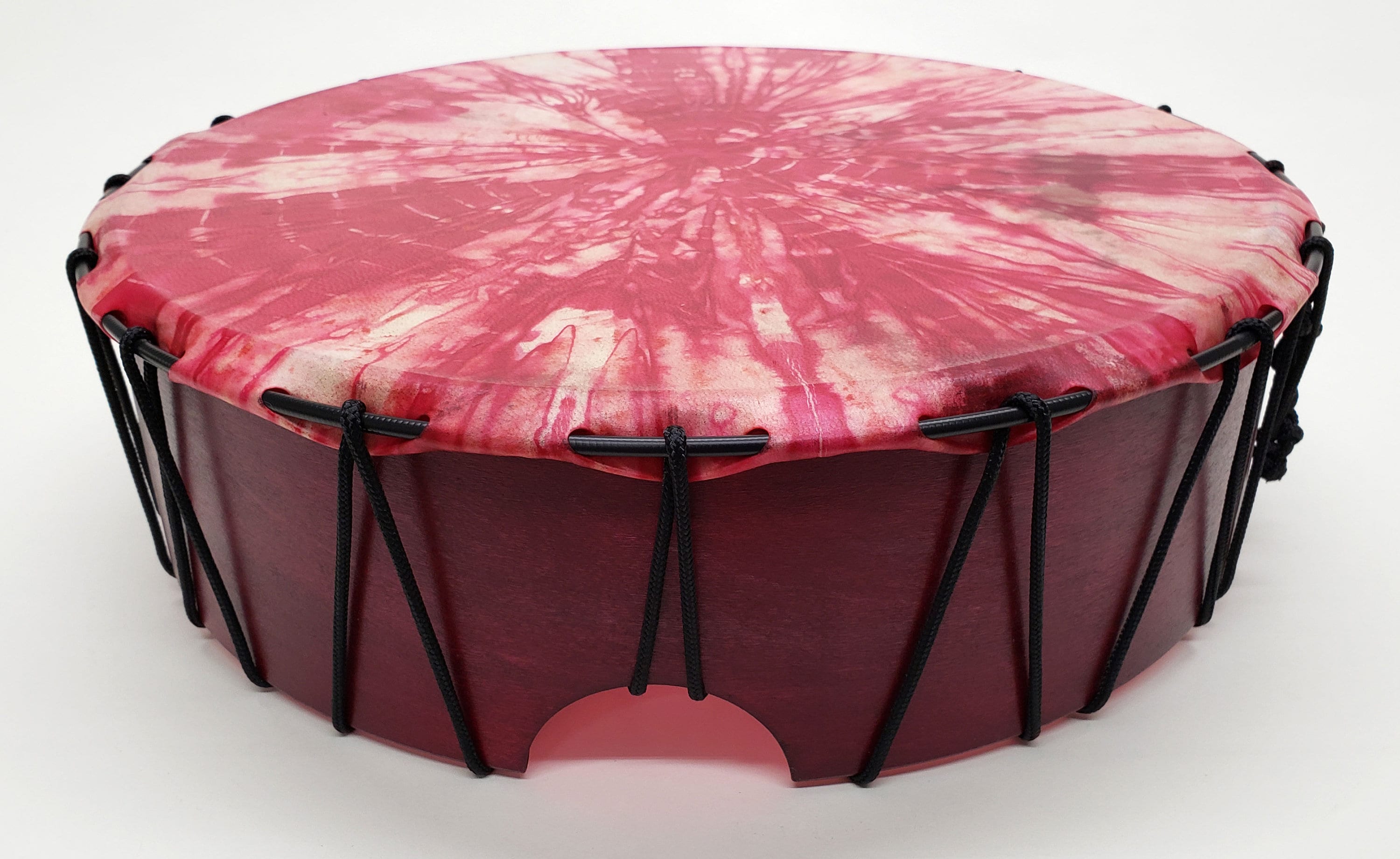 14" Frame Drum - Red Center Dye Head - Instant Slide Tuning - Etsy