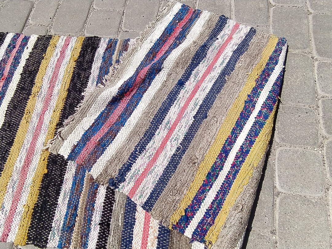 Recycled Vintage Ukrainian Nomadic Runner Rug 2x9,5 Ft 1970s - Etsy