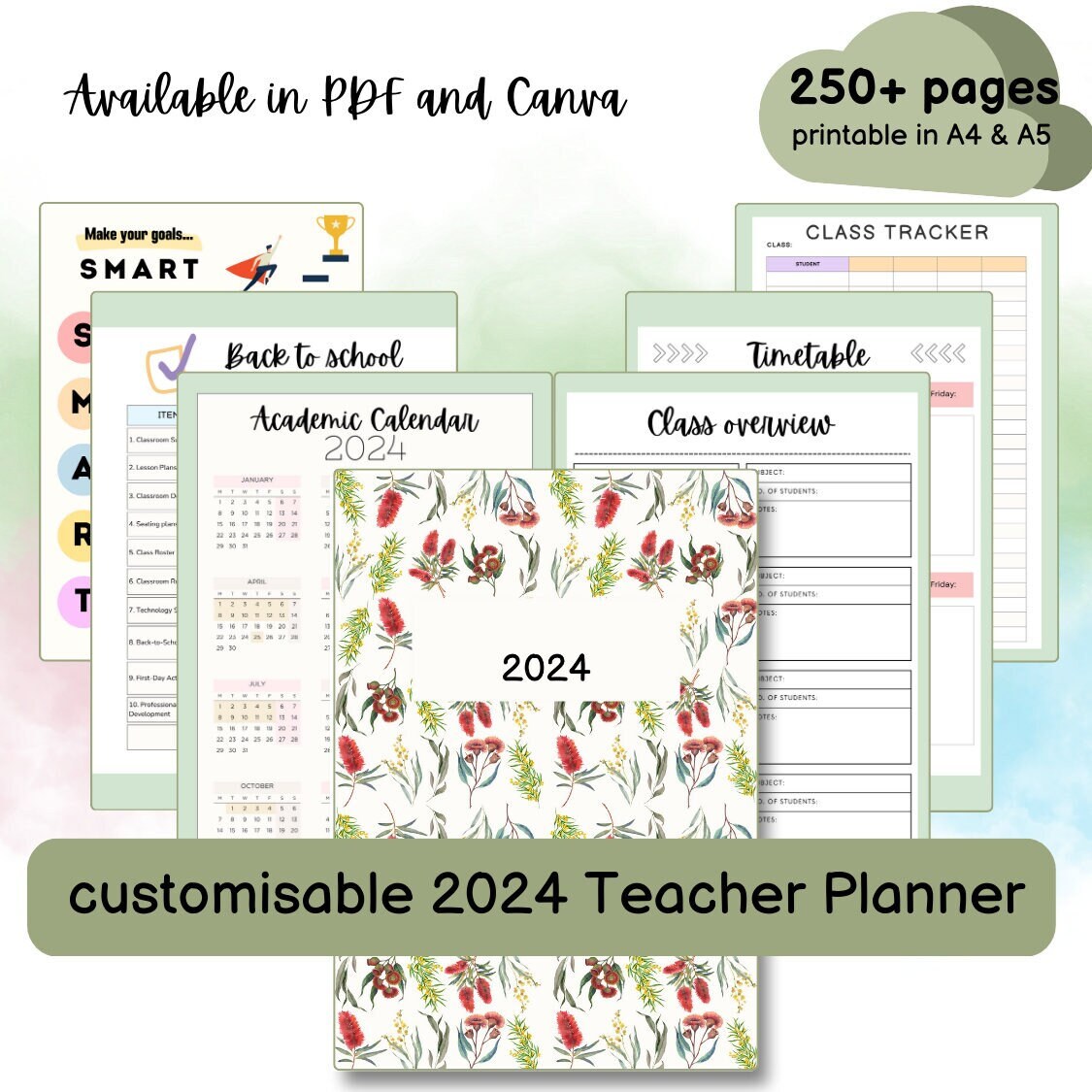 Australian Teacher Daily Planner 2024 VIC School Dates DIGITAL Diary ...