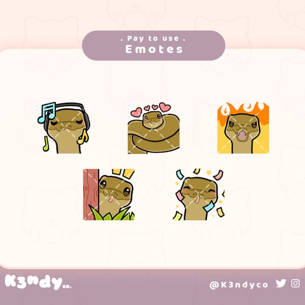 Snake Discord Emotes - Etsy