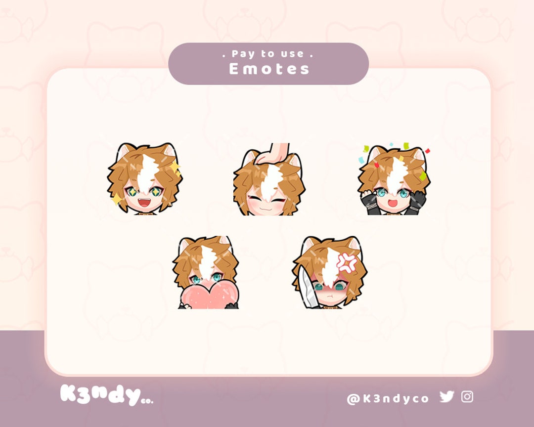 Twitch Emotes Gorou 5 Pack Emotes Cute Genshin Impact Gorou Twitch ...