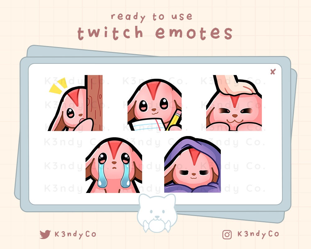 Twitch Emotes Ruby Carbuncle 5-bundle Final Fantasy FFXIV | Etsy