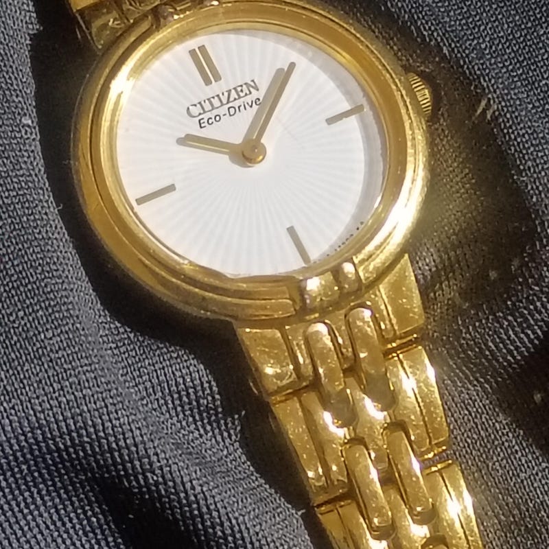 Mens Solar Watch Gold - Etsy