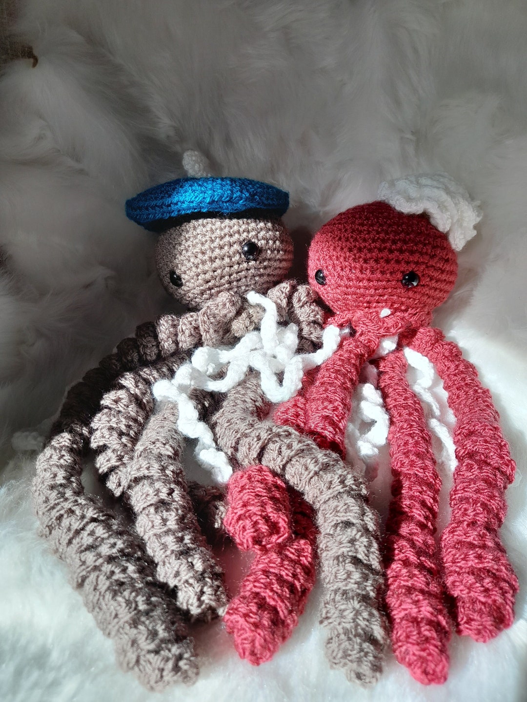 Willow's Family Octopuses: Pulpito and Pulpita - Etsy