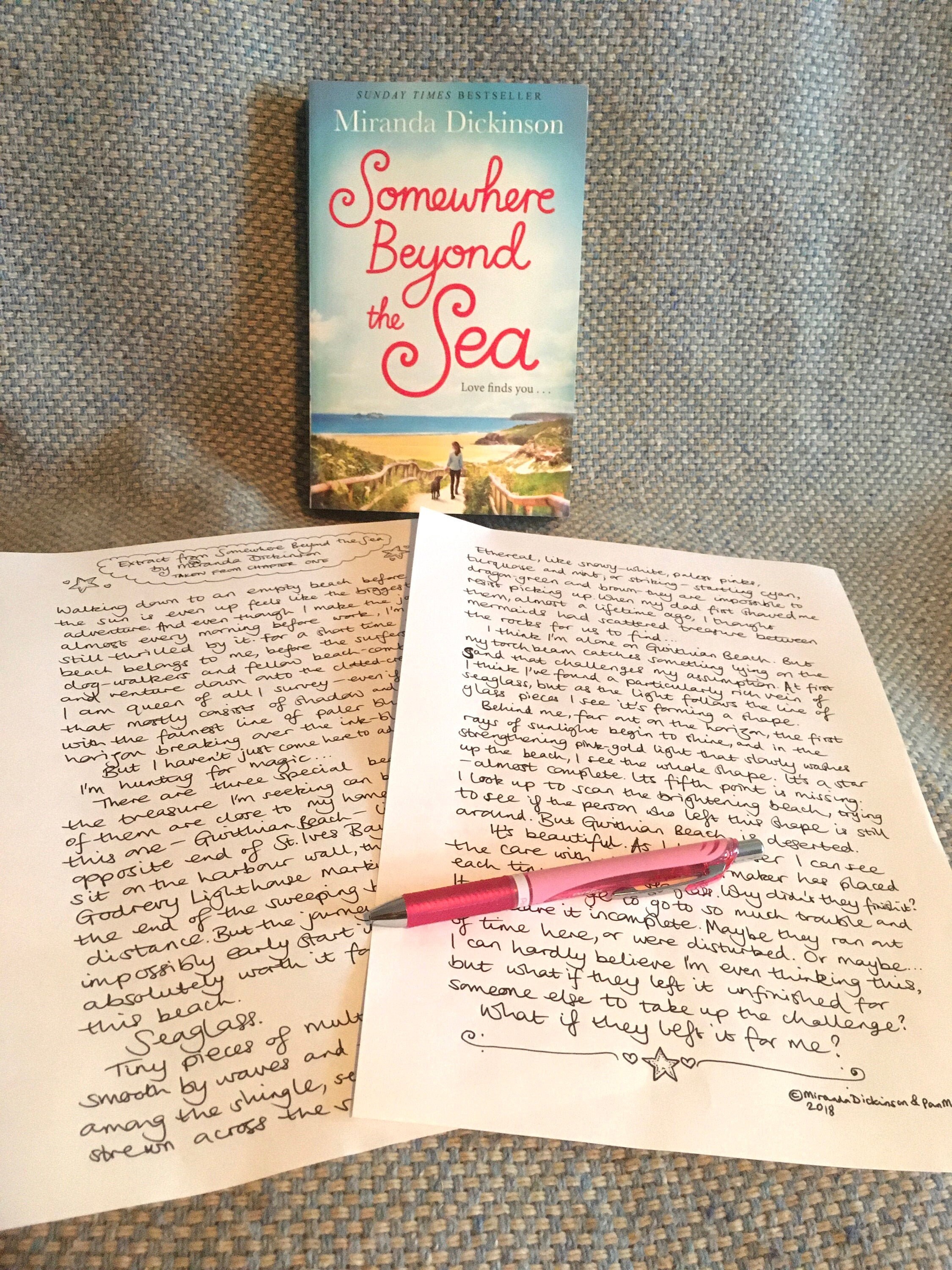Handwritten Extract From Somewhere Beyond the Sea SIGNED PRINT - Etsy