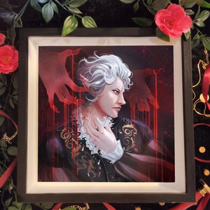 Vampire Spawn Astarion Baldur's Gate 3 BG3 Square Print - Etsy