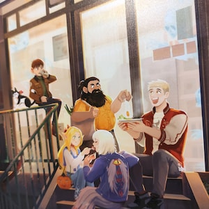 Dungeon Meshi Art Print - Midnight Convenient Store Modern AU - Etsy