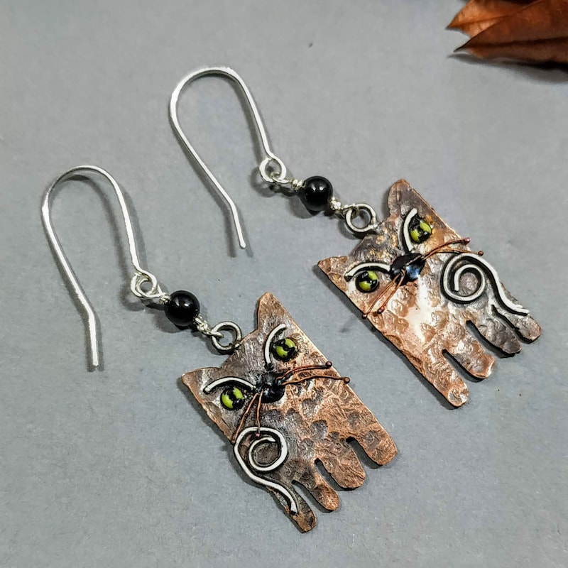 Rustic Earrings - Etsy