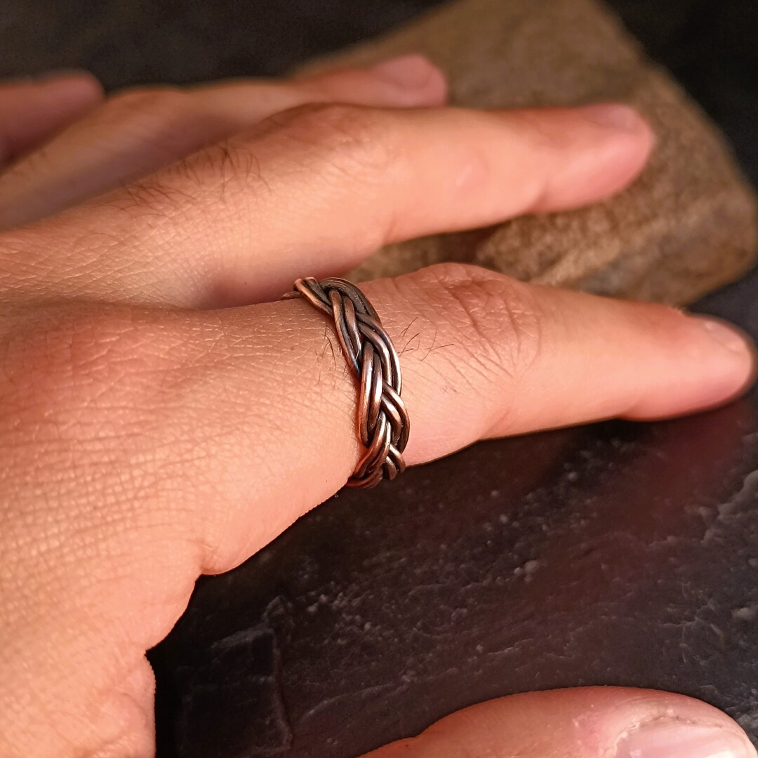 Ring Copper Jewelry, Copper Wire Wrap Ring, Anniversary Gift, Gift for ...