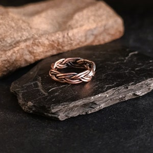 Ring Copper Jewelry, Copper Wire Wrap Ring, Anniversary Gift, Gift for ...