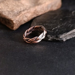 Ring Copper Jewelry, Copper Wire Wrap Ring, Anniversary Gift, Gift for ...