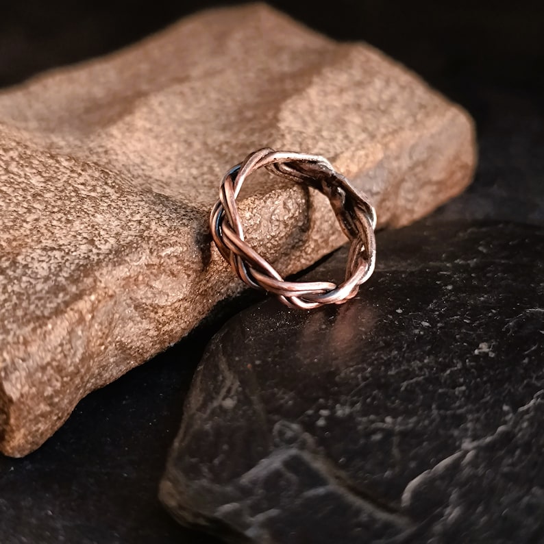 Ring Copper Jewelry, Copper Wire Wrap Ring, Anniversary Gift, Gift for ...