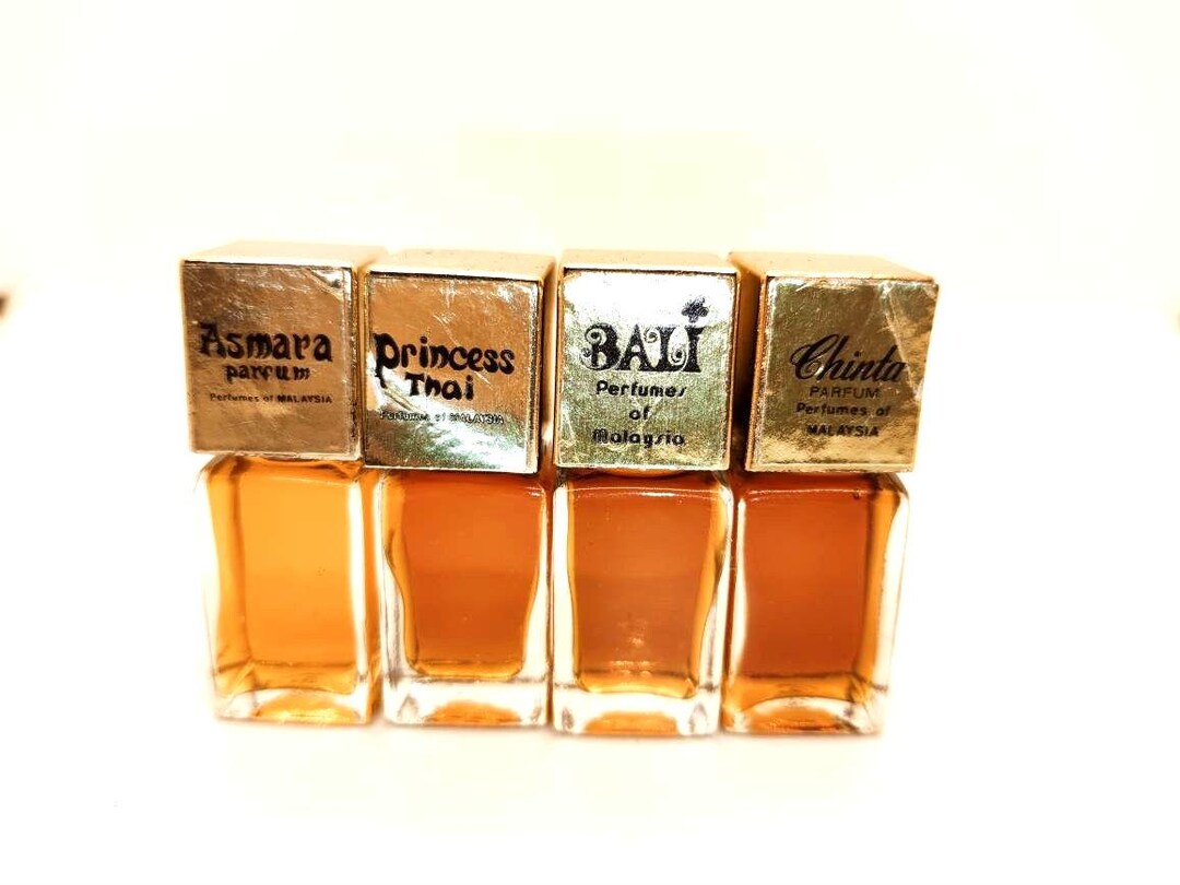 1980s Thailand Perfume Set With 4x Esprit De Parfum Pure Perfume ...