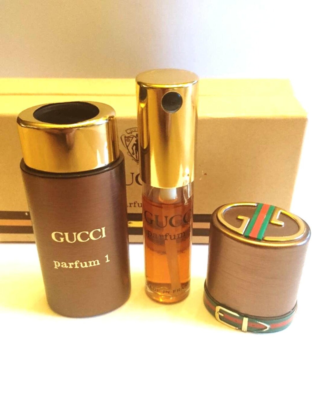 Gucci 1 Parfum I Extrait De Parfum 1/4oz Boxed Untouched Full Vintage Pure Parfum 1970 Gucci One ...