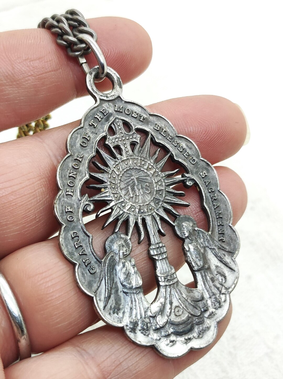 Antique Amulet, Guard of Honor of the Most Blessed Sacrament, Circa ...