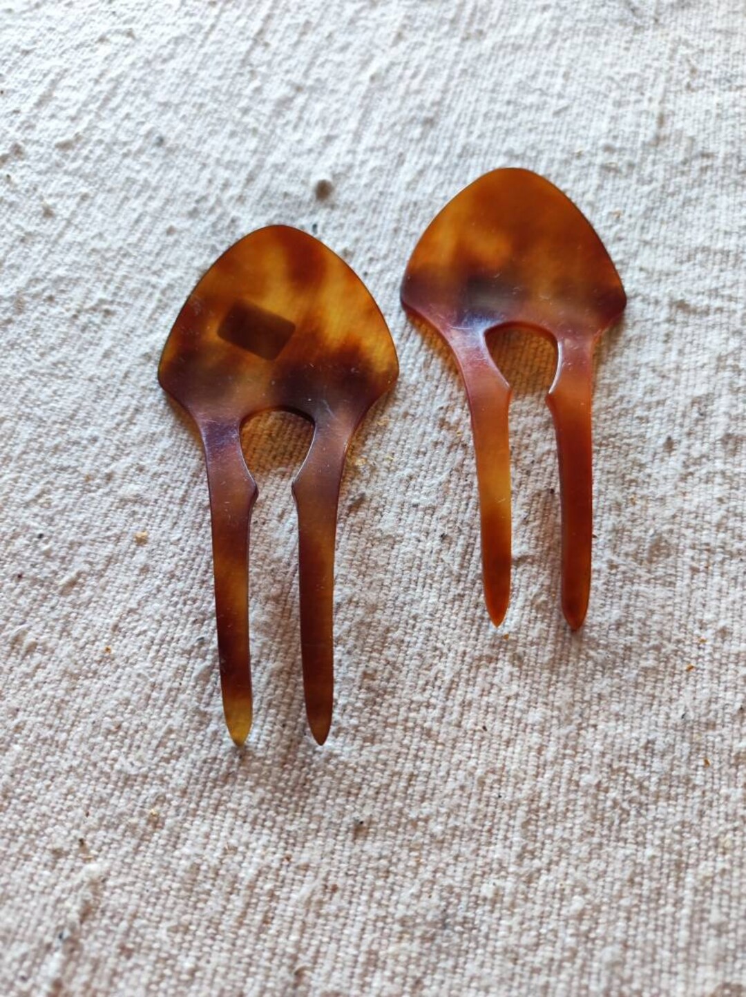 2 Art Decò Hair Comb 1930 Hair Clip Long Charleston Lucite Bakelite - Etsy