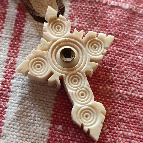 Carved Bone Cross - Etsy