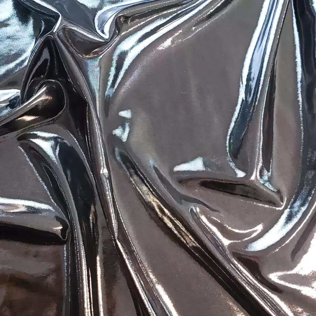 High-tech Reflective Metallic Silver Stretch Knit Fabric - Heavyweight ...