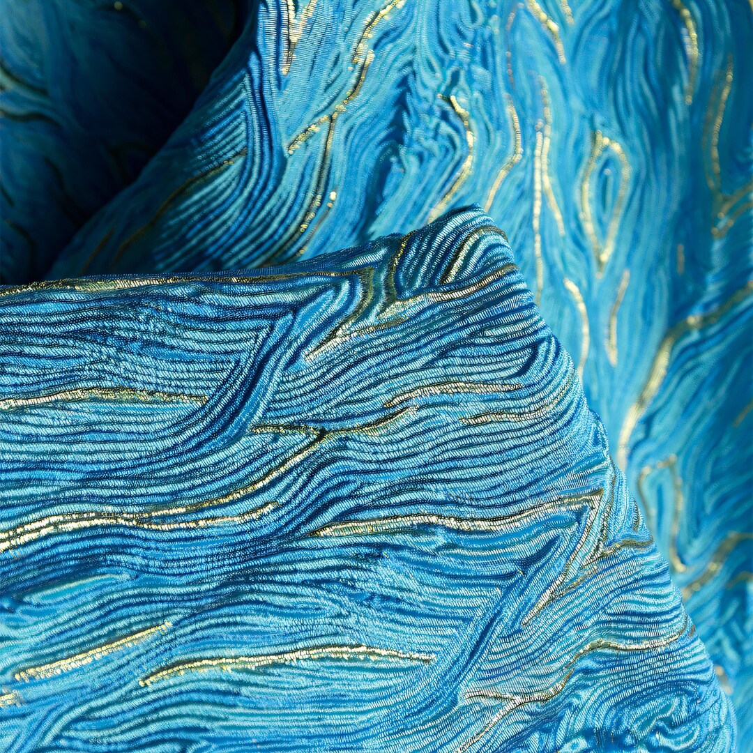 Gold Luster Oil-texture Jacquard Fabric - Custom Bridal Hanfu & Stage ...