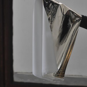 Mirror Reflective Faux Leather Fabric-smooth Mirror Space Suit - Etsy