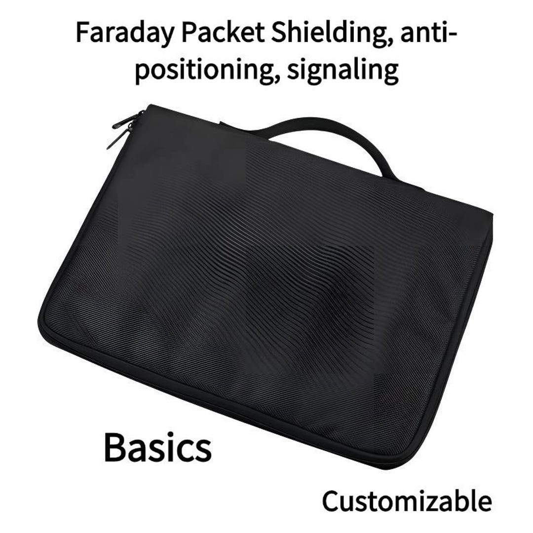 Anti-rfid Faraday Bag - Customizable Black Laptop and Cell Phone Sleeve ...