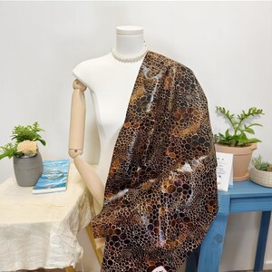 Python Embossed Shaping Fabric & Tri-color Leopard Metallic for Couture ...