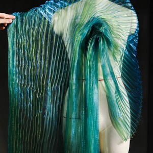 Elegant Ocean Blue Mermaid Sheen Tulle for Wedding Decor & DIY Dresses ...