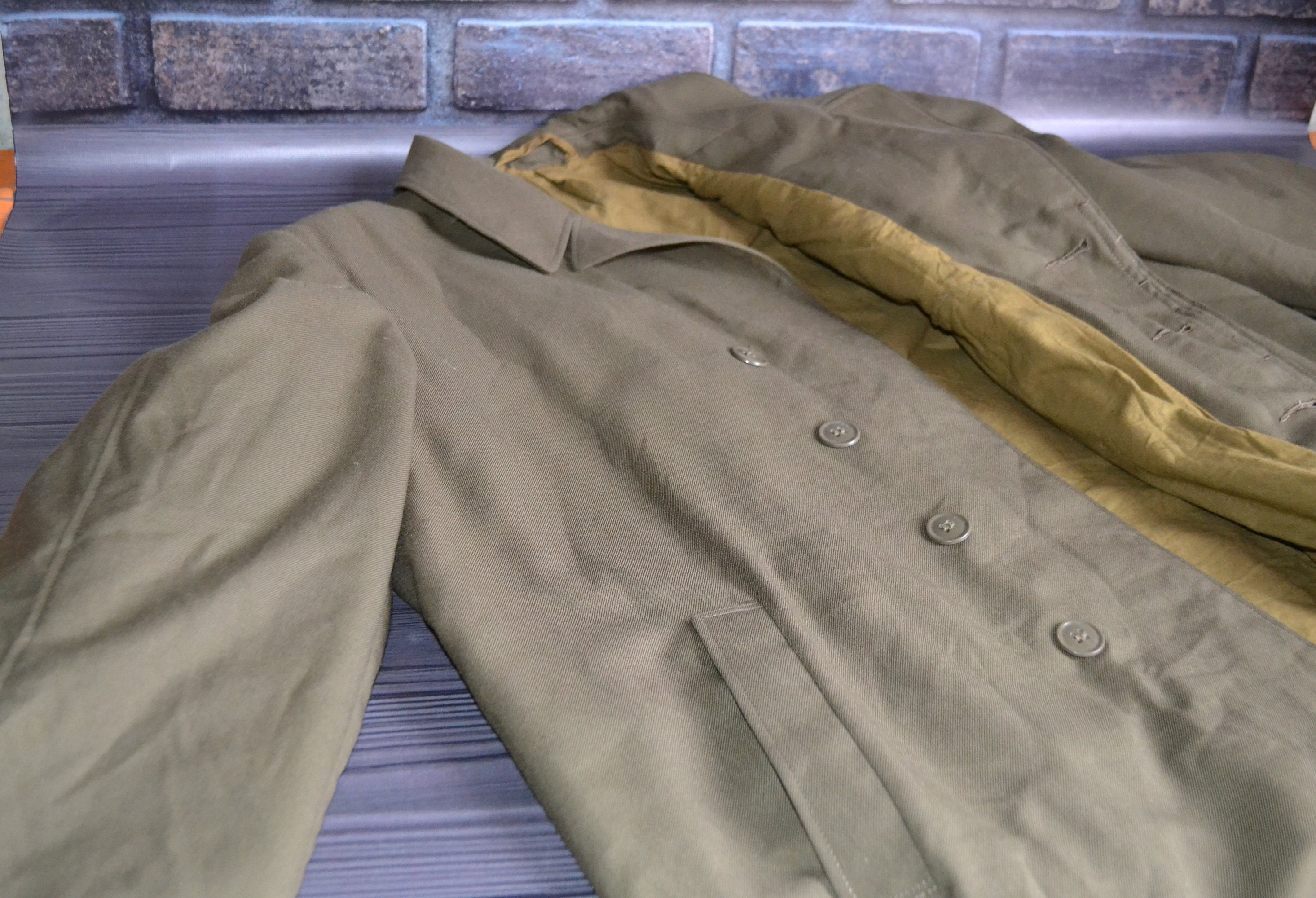 Military Jacket Russian Soldier's Overcoat Winter Soviet Coat Army USSR ...