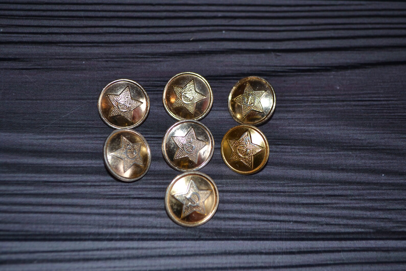 SET 7 Pcs. Military Buttons Army Uniform Buttons Vintage - Etsy