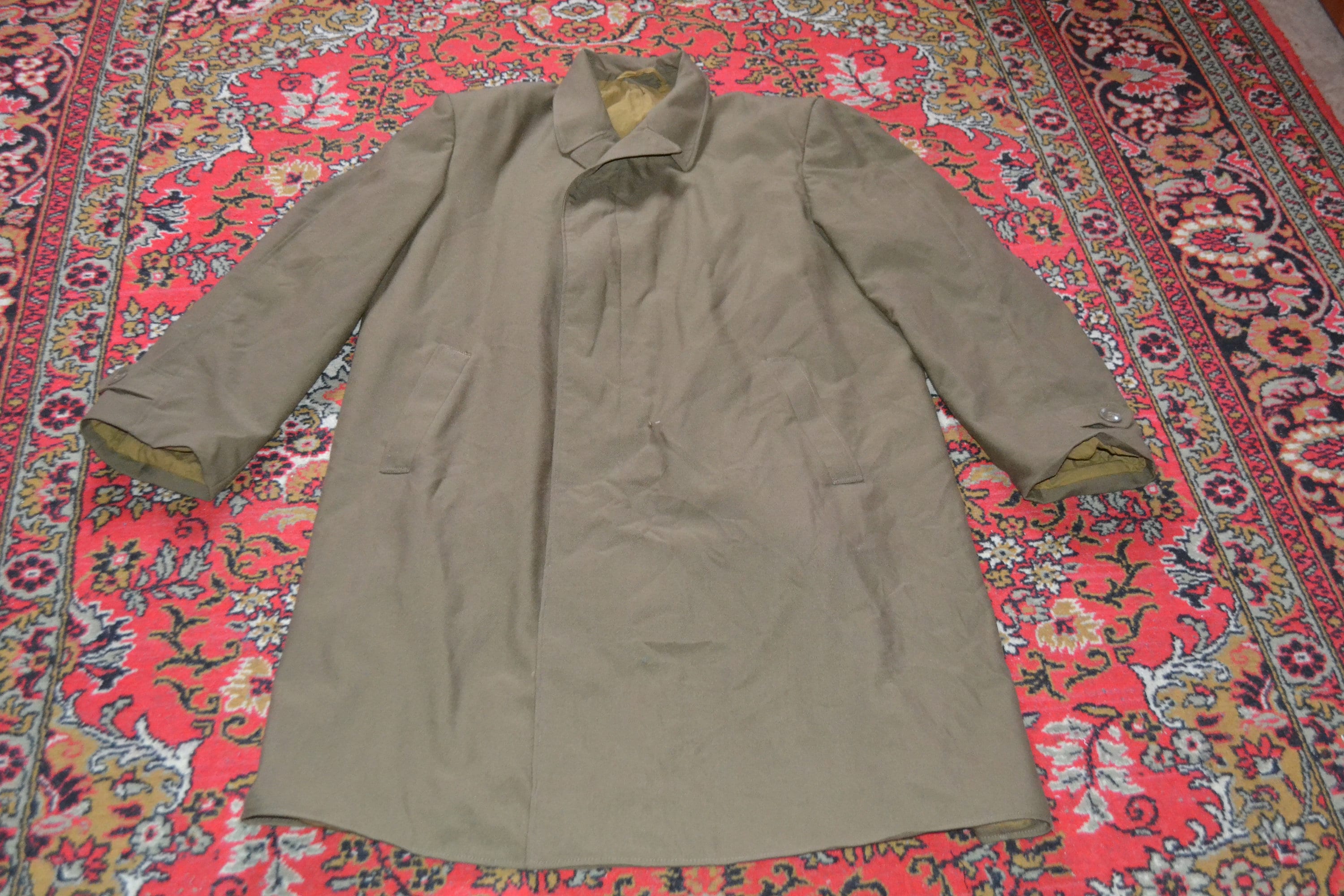 Military Jacket Russian Soldier's Overcoat Winter Soviet Coat Army USSR ...