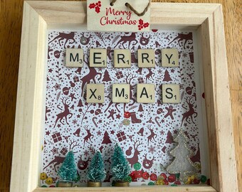 Christmas Shadow Box Frame - Etsy