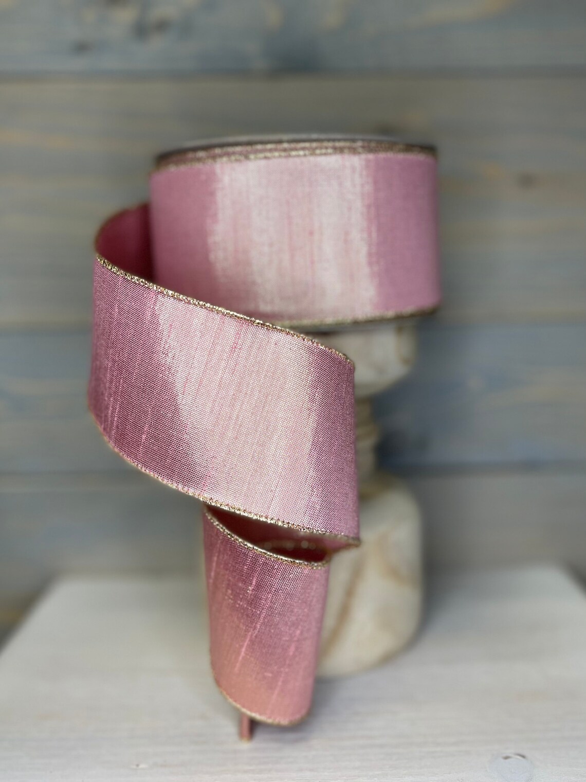 2.5 by 10 yards of light pink wired ribbon luxury wired | Etsy