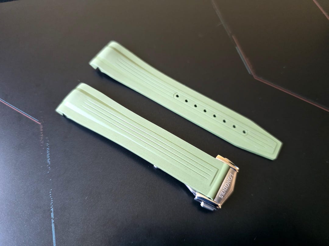 Fluoro Rubber Band for LONGINES Conquest Hydroconquest GMT L3 - 21mm ...