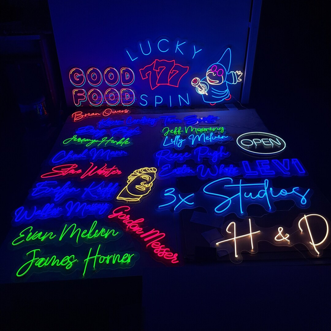 Wedding Neon Sign Custom Neon Sign Wedding Gift Wedding Decor Last Name ...
