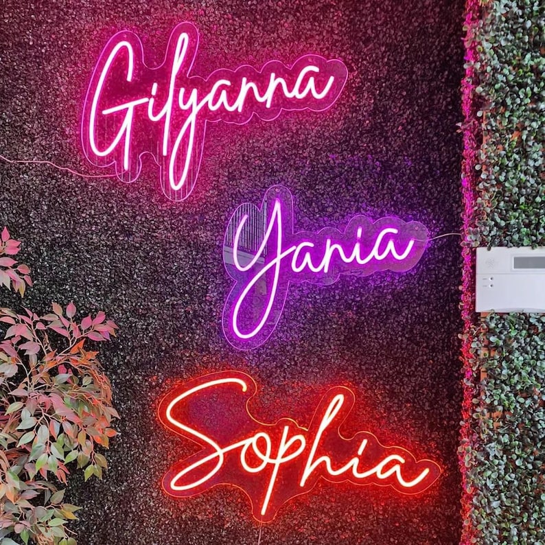 Custom Name Neon Sign for Kids Personalized Neon Sign for Bedroom ...