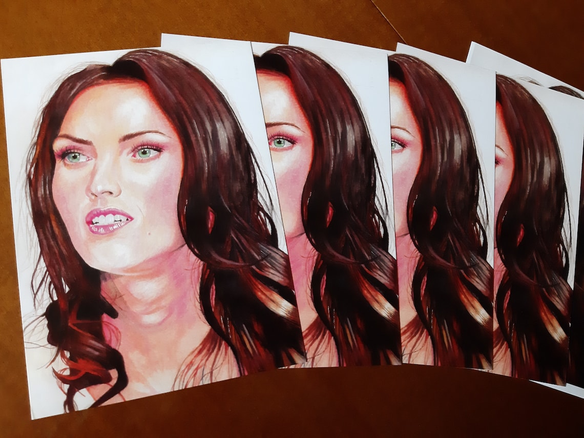 Print of My Original Megan Fox Drawing - Etsy