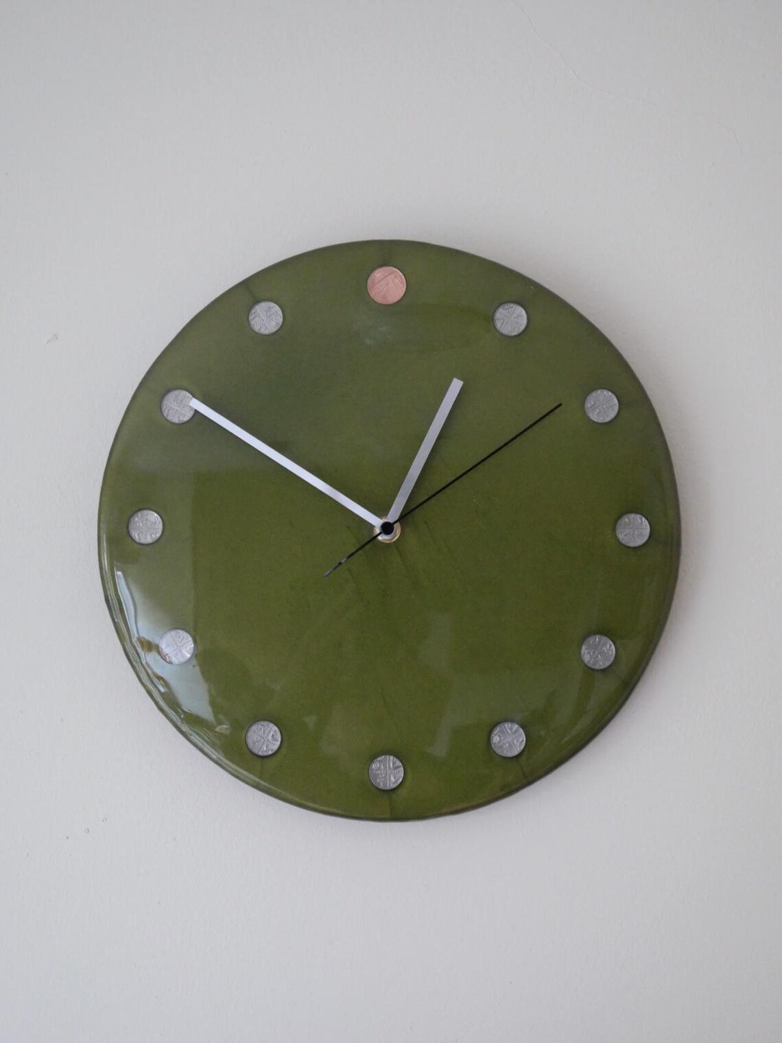 Resin Clock With GB Coin Hour Markers - Etsy Australia