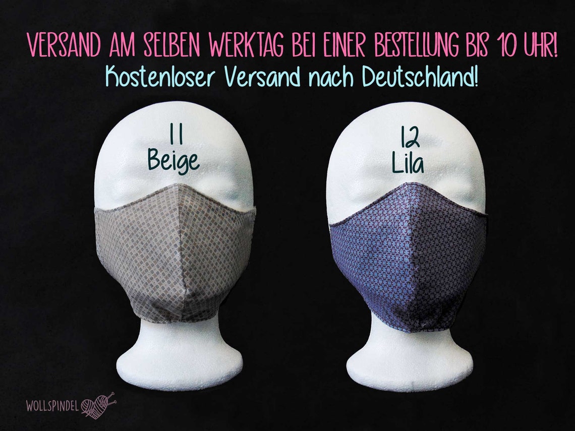 Makeshift Mask Cotton Breathing Mask Optionally With - Etsy