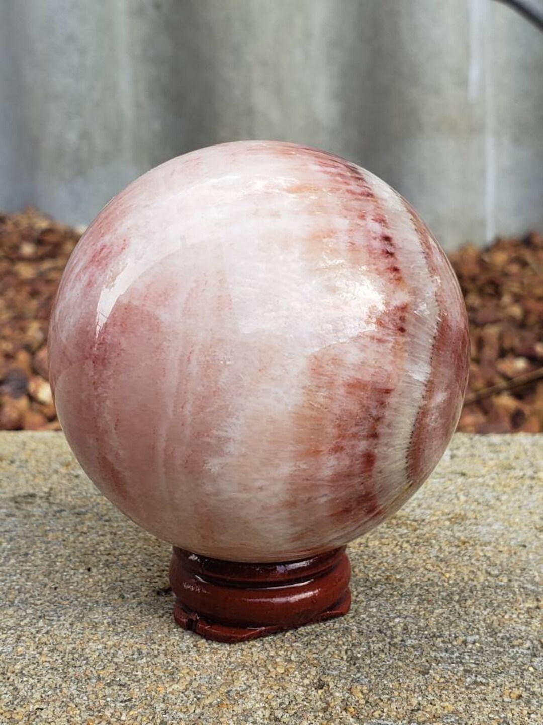 Dali Jasper pork Stone Sphere 384 Grams - Etsy