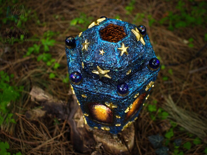 Starry Sky Night Light Lantern Fairycore Art Deco Lamp Fantasy Bedside ...