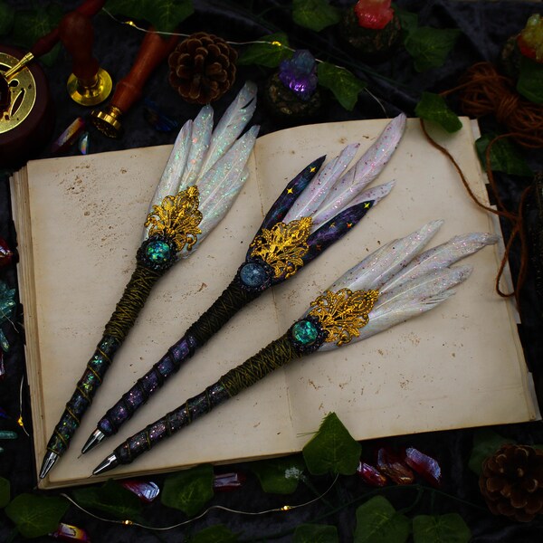 Ink Pen Feather Calligraphy Pen Set Writing Dip Ink Quill Pen ...