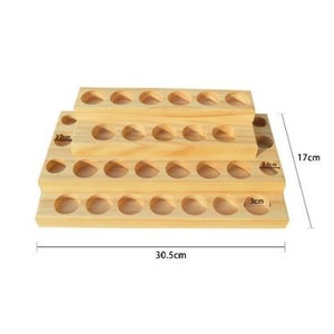 Wooden Essential Oil Bottle Storage Wooden Box Display Rack (3 Sizes ...