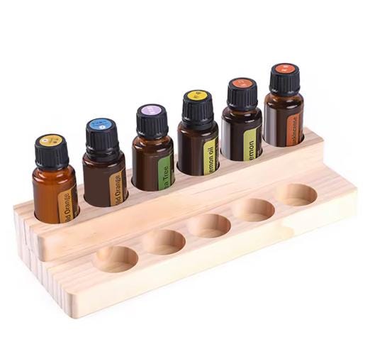 Wooden Essential Oil Bottle Storage Wooden Box Display Rack (3 Sizes ...