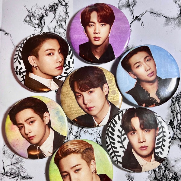 Bts Buttons - Etsy