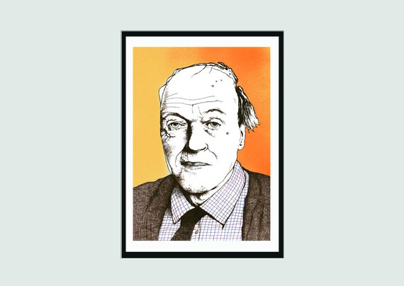 Roald Dahl Portrait Signed Fine Art Print Literary Print - Etsy