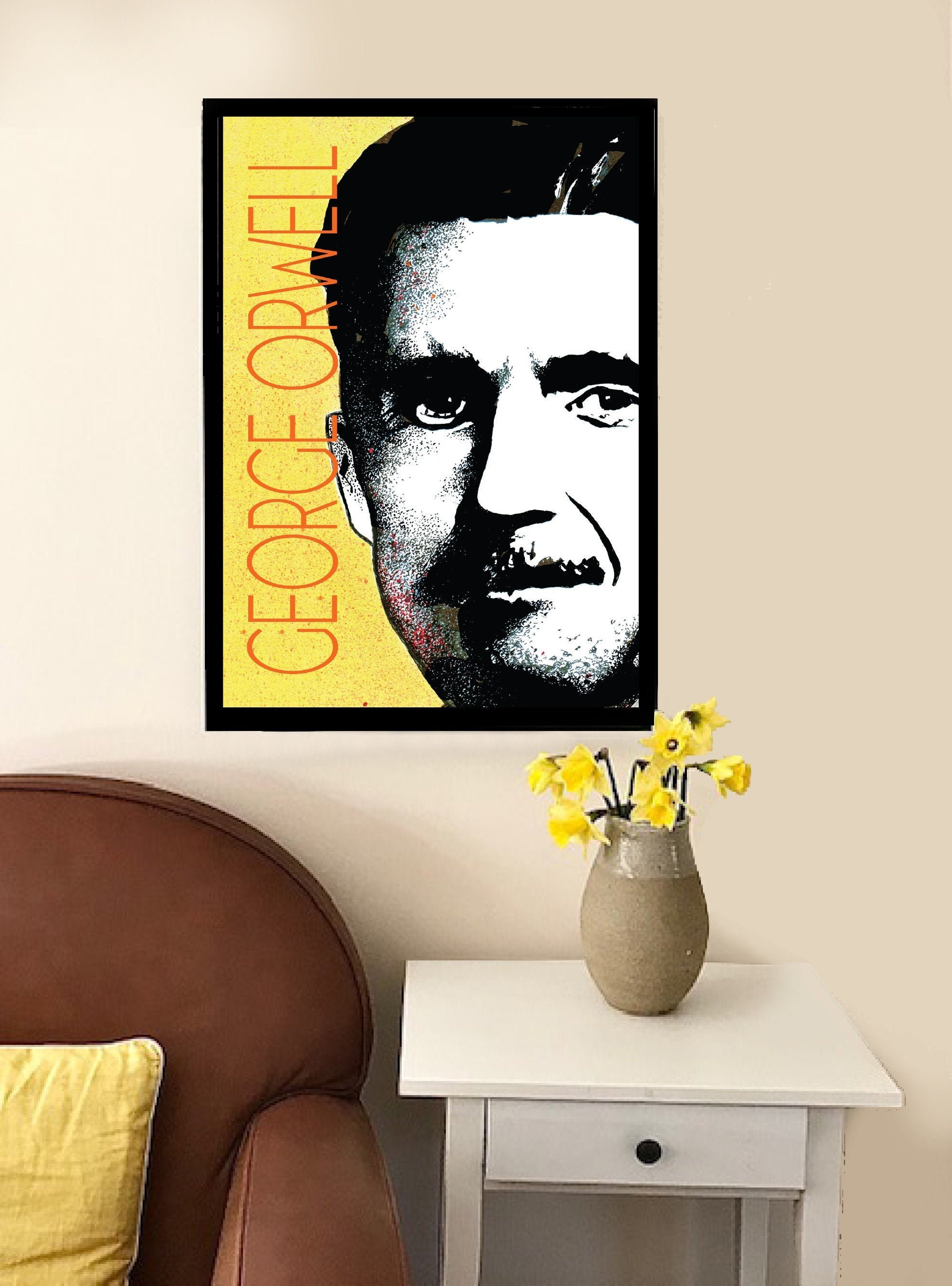 George Orwell Author Poster Contemporary A2 Portrait Poster | Etsy