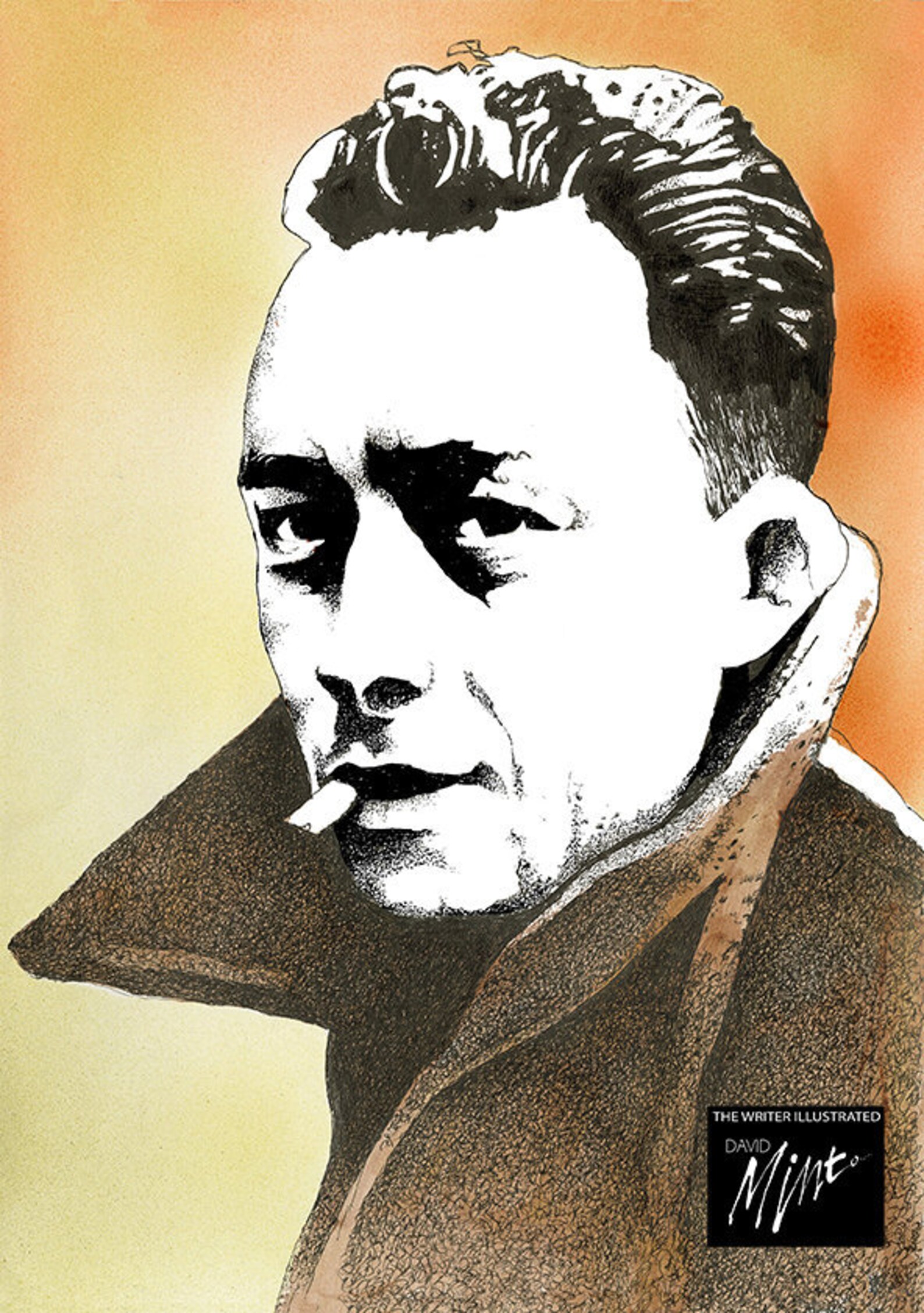 Albert Camus Signed Fine Art Print A4 Literary Portrait | Etsy