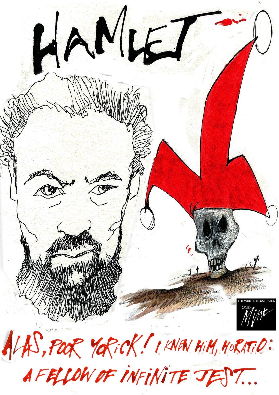 Hamlet Signed Print - A2 or A3 Shakespeare Print - Gifts for Lovers of ...