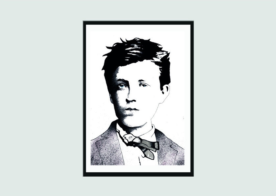 Arthur Rimbaud - Signed Print | Literary Print | Original Artwork ...