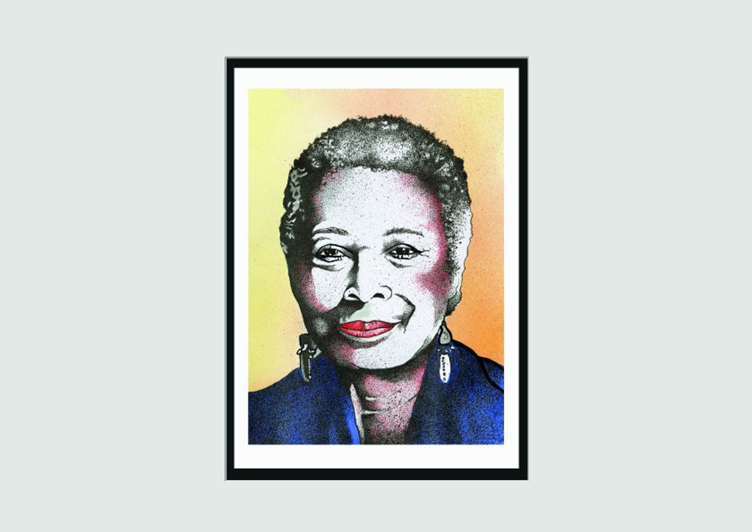 Alice Walker Signed Portrait Fine Art Print | A4 Author Portrait ...